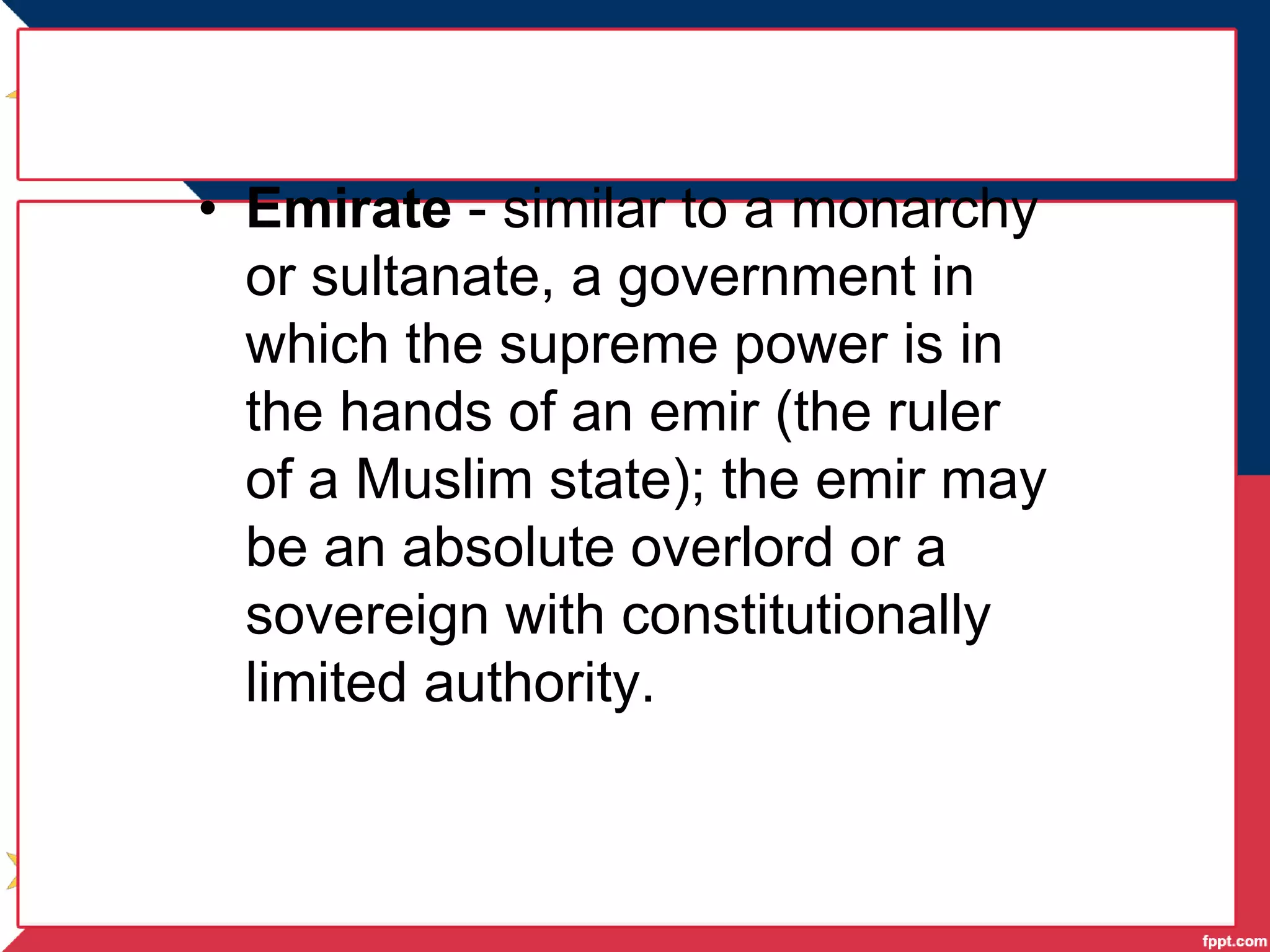 Types of government | PPTX