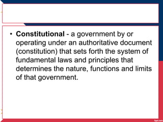 Types of government | PPTX