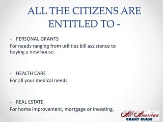 Types of government and federal grants | PPTX