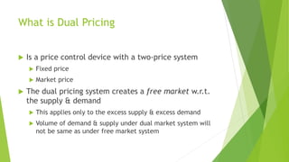 Types of Government Pricing Mechanisms & Tenders | PPTX | Commodities ...