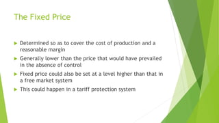Types of Government Pricing Mechanisms & Tenders | PPTX