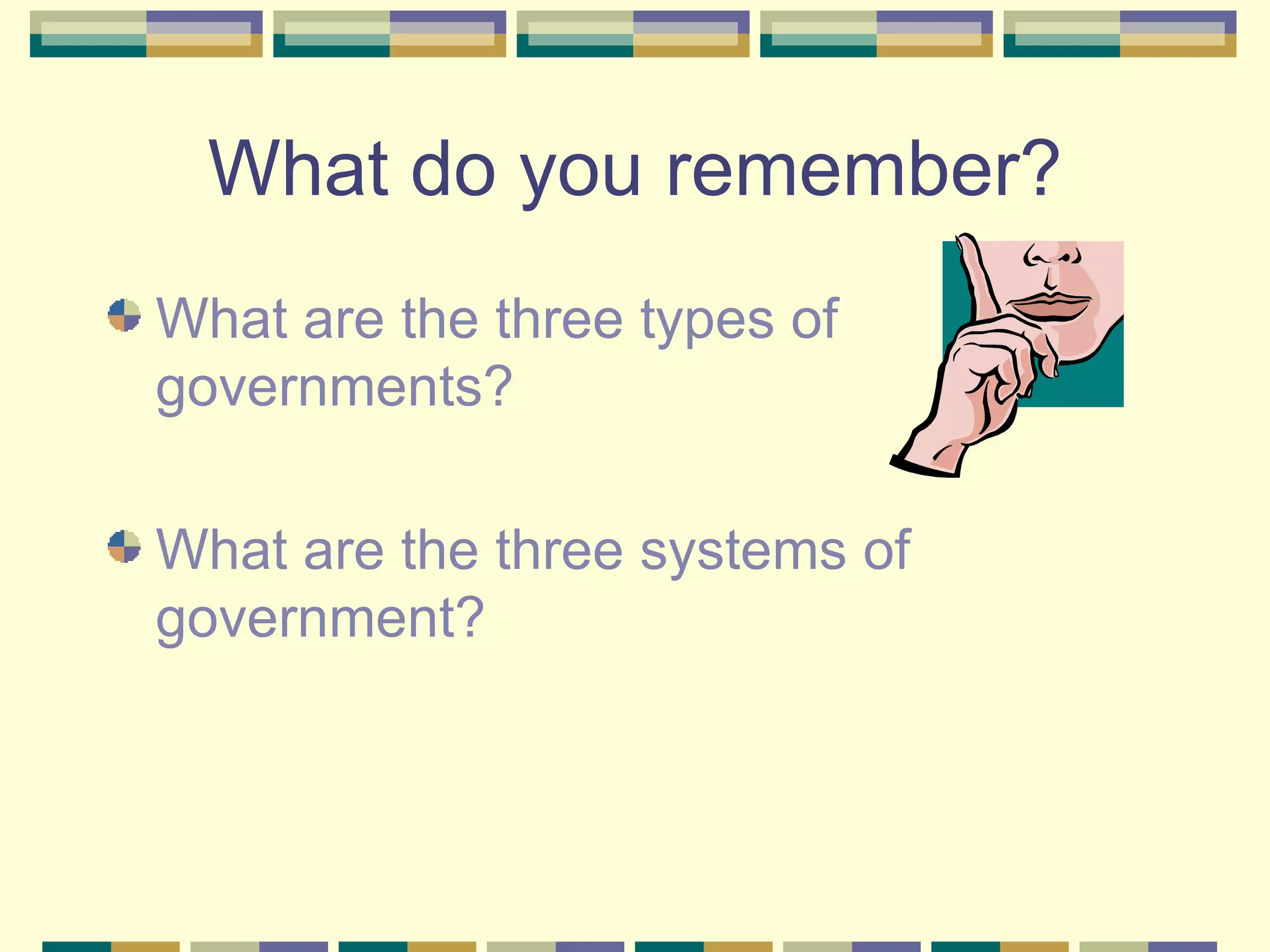 Types Of Governments | PPT