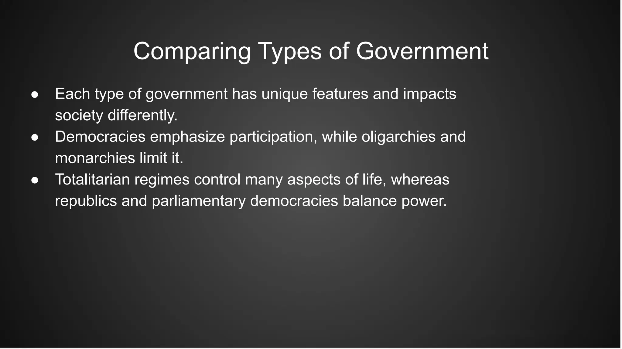 Types of Gov PPT for 9th Grade Freshman Students | PPT