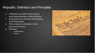 Types of Gov PPT for 9th Grade Freshman Students | PPT