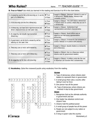 Types of govt 2 | PDF