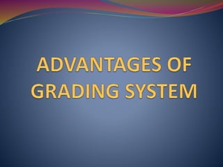Types of grading system | PPTX