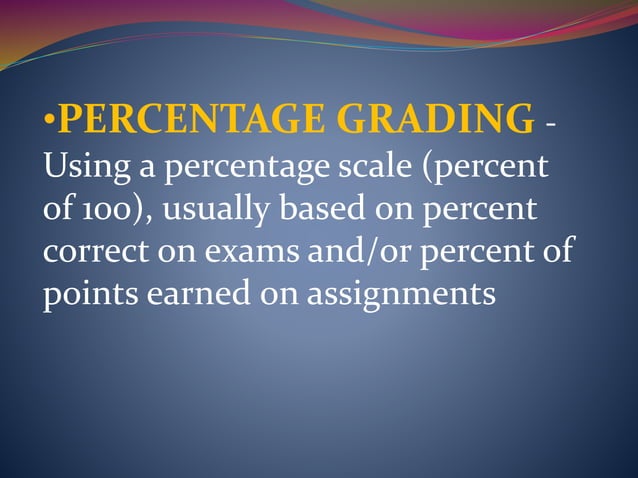 Types of grading system | PPTX