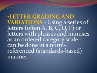 Types of grading system | PPTX