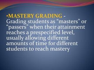 Types of grading system | PPTX