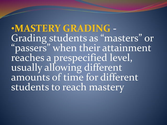 Types of grading system | PPTX