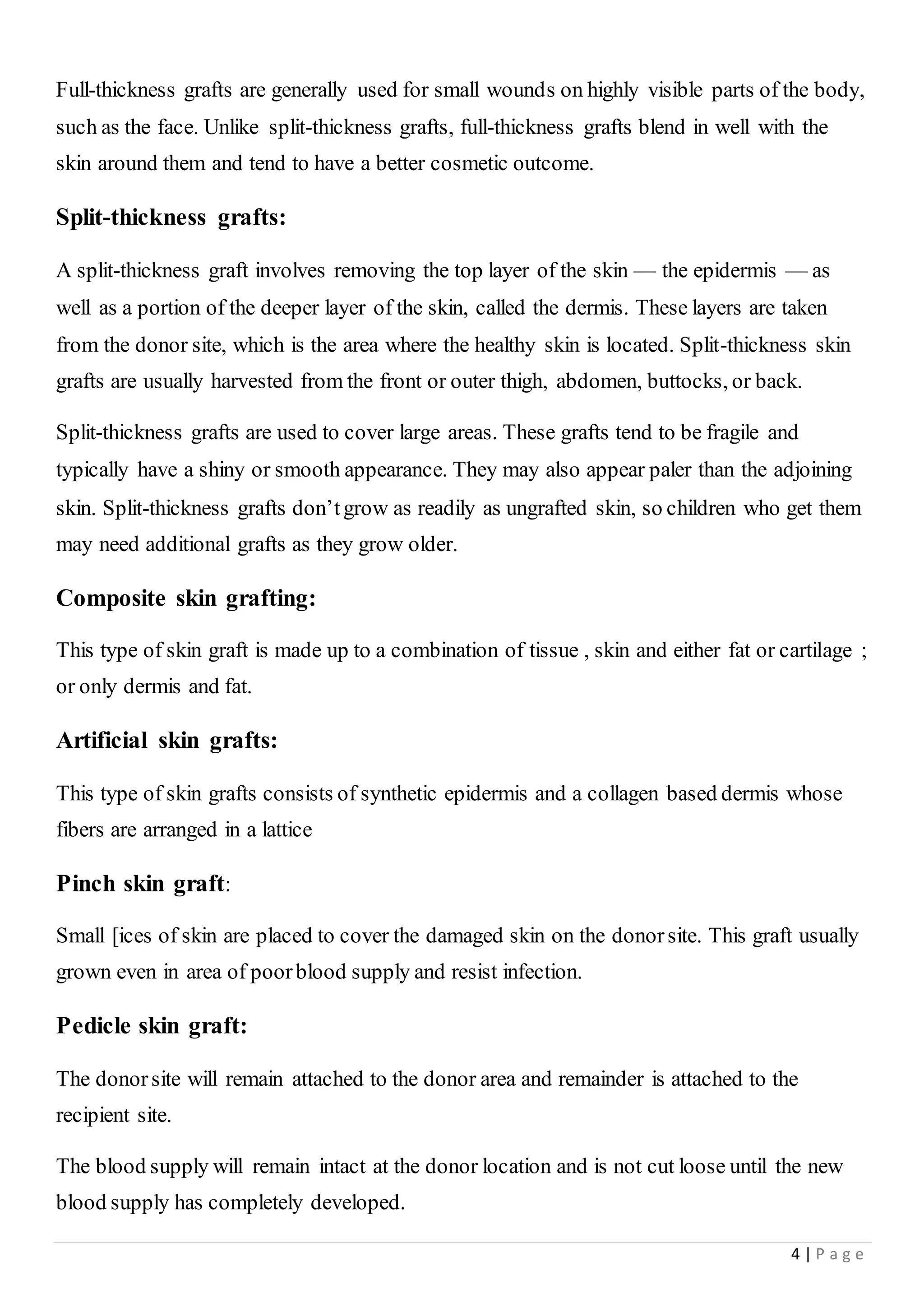Types of grafts and grafts rejection | DOCX