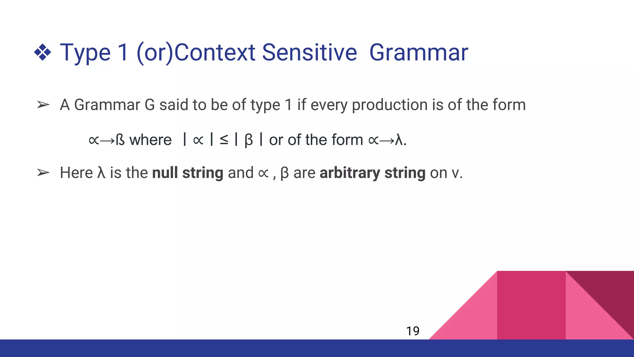 language , grammar and automata | PPTX