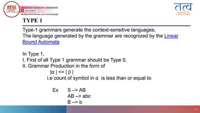 Types of grammer - TOC | PPTX