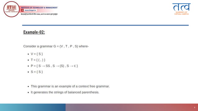Types of grammer - TOC | PPTX