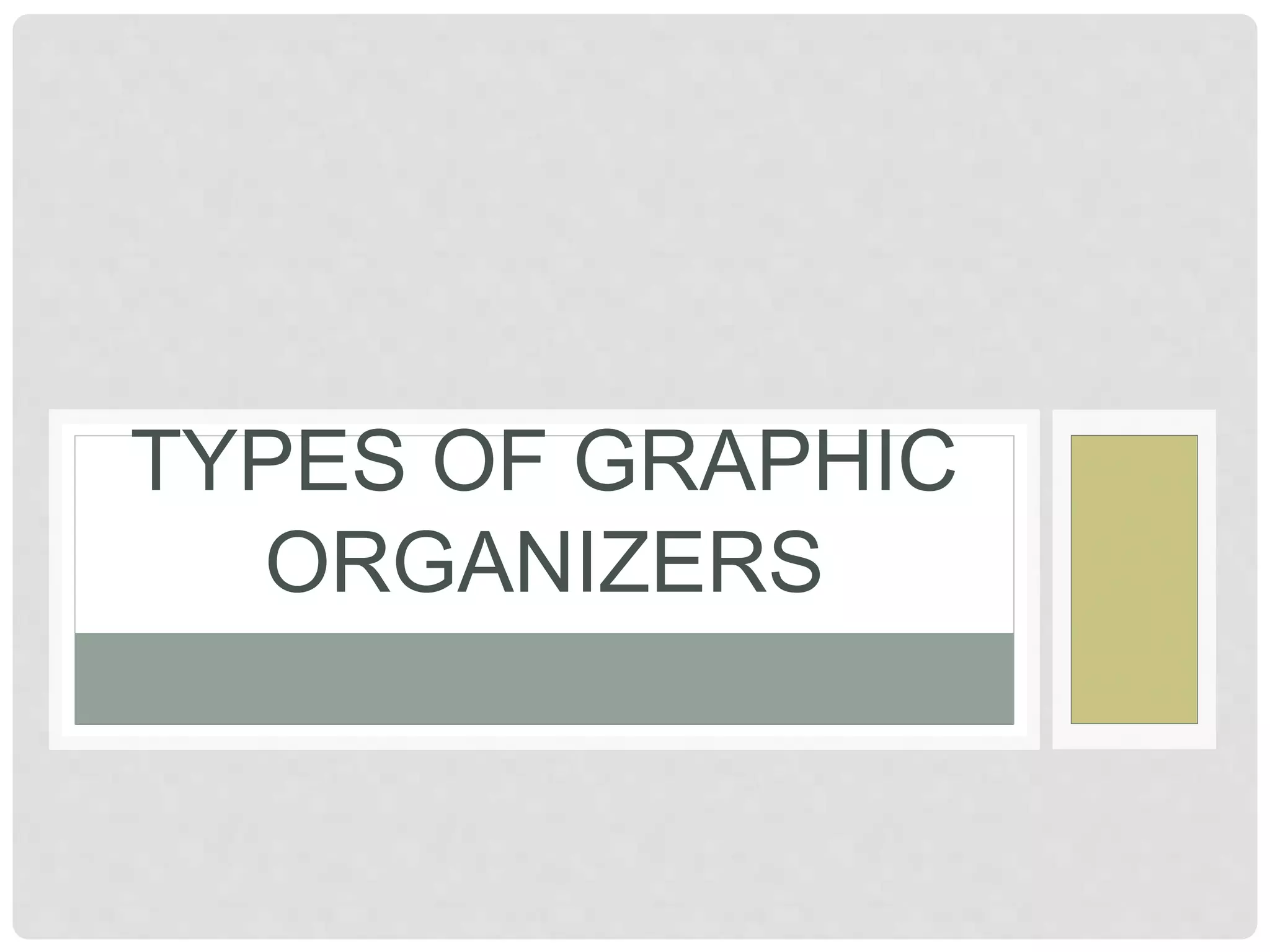 Types of graphic organizers | PPTX