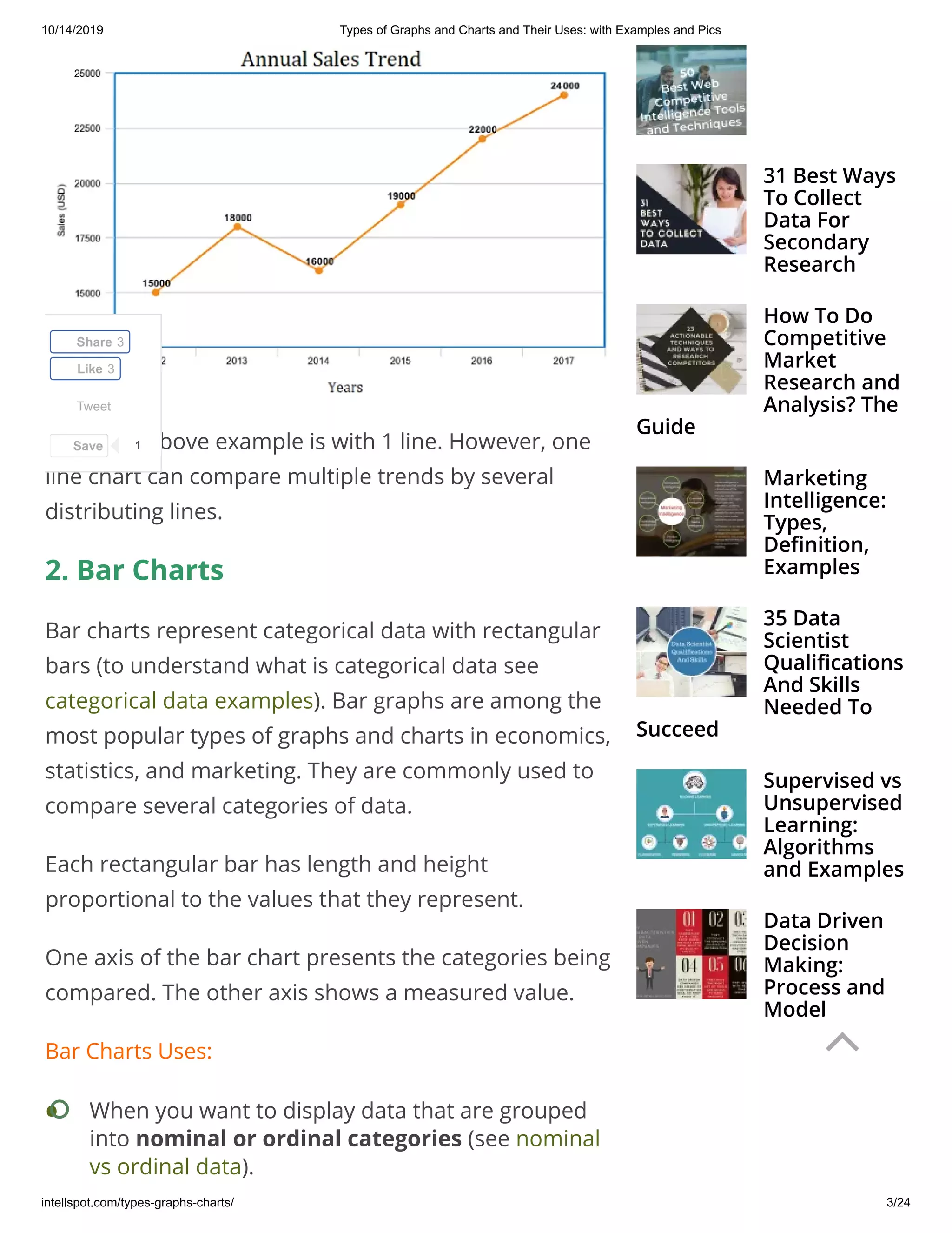 Types of graphs and charts and their uses with examples and pics | PDF | Science