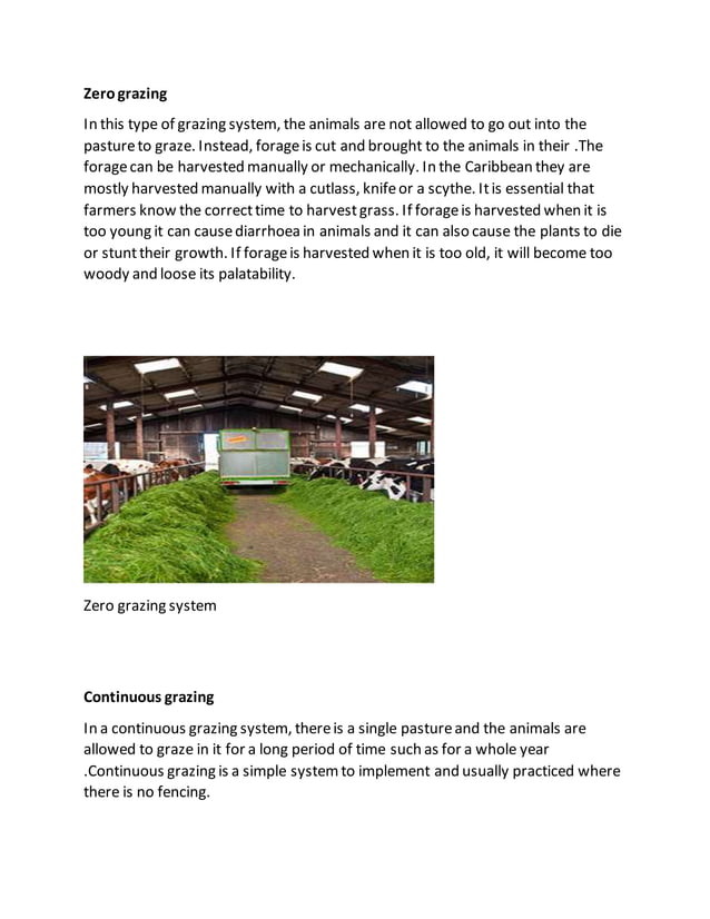 Types of grazing systems | PDF