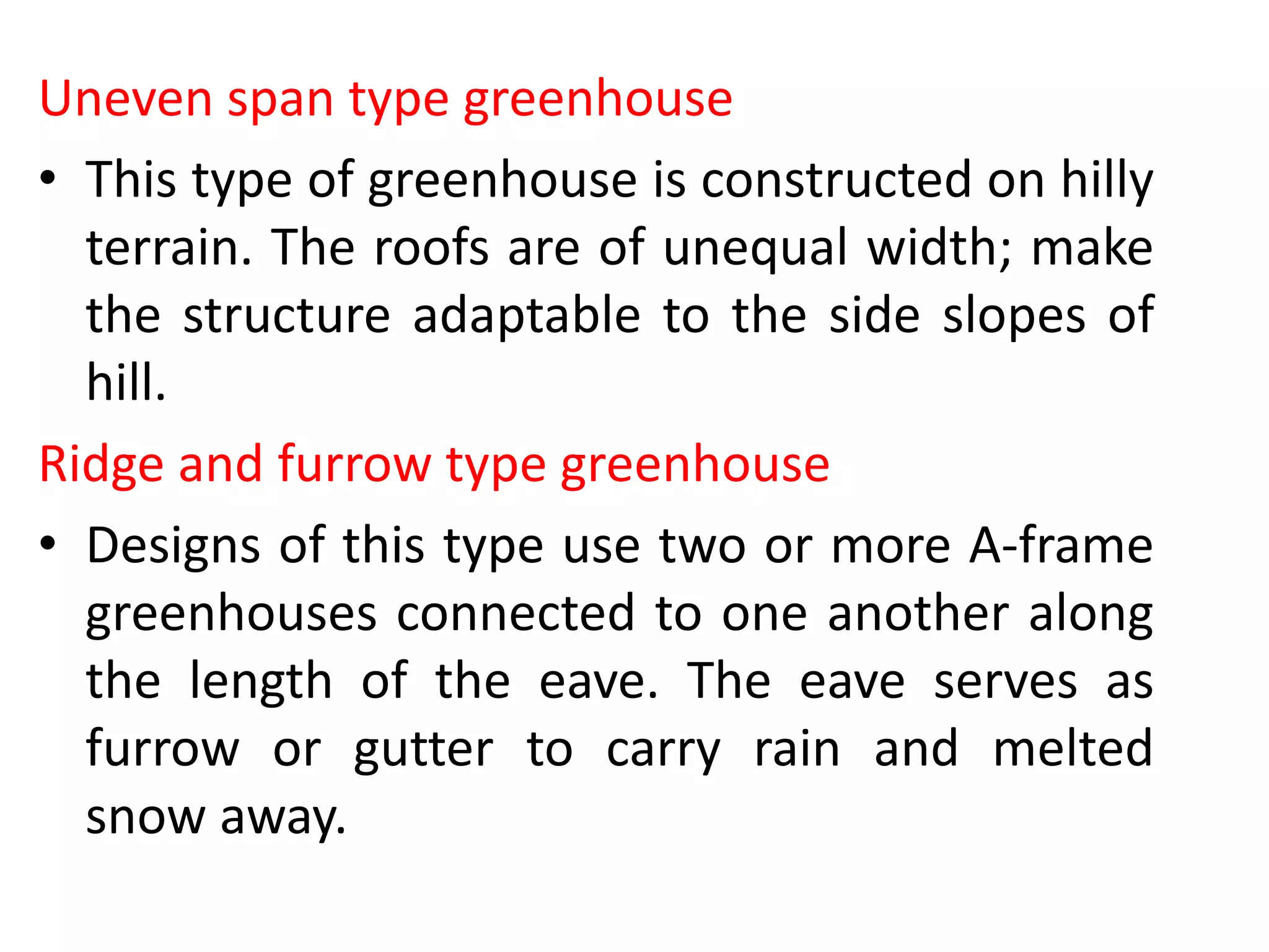 Types of Greenhouse | PPTX