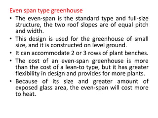 Types of Greenhouse | PPTX