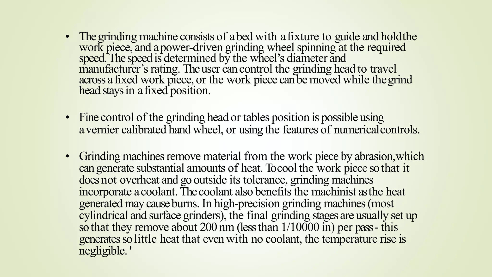 Types of grinders | PPTX