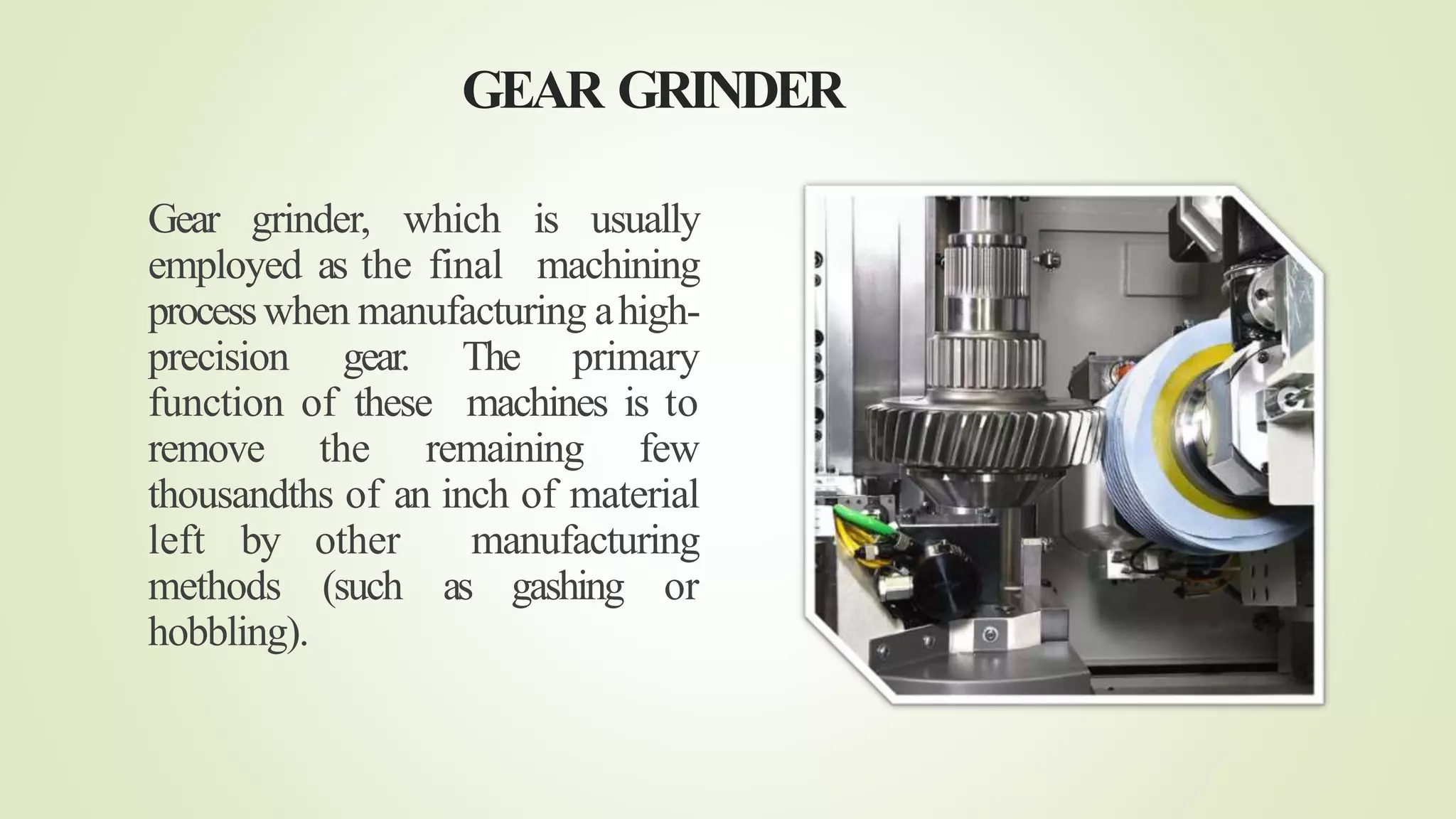 Types of grinders | PPTX