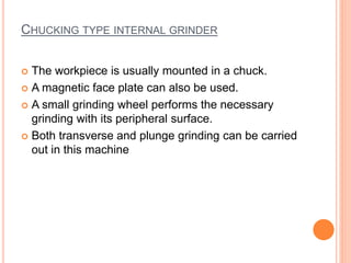 Types of grinding machines | PPTX