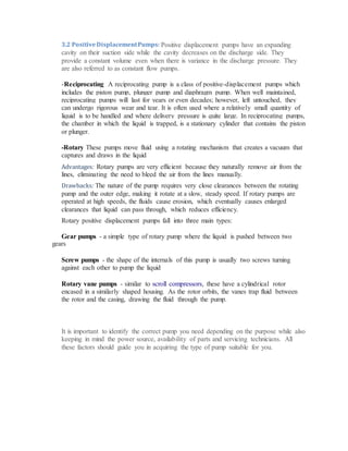 Types of groundwater pumps | DOCX