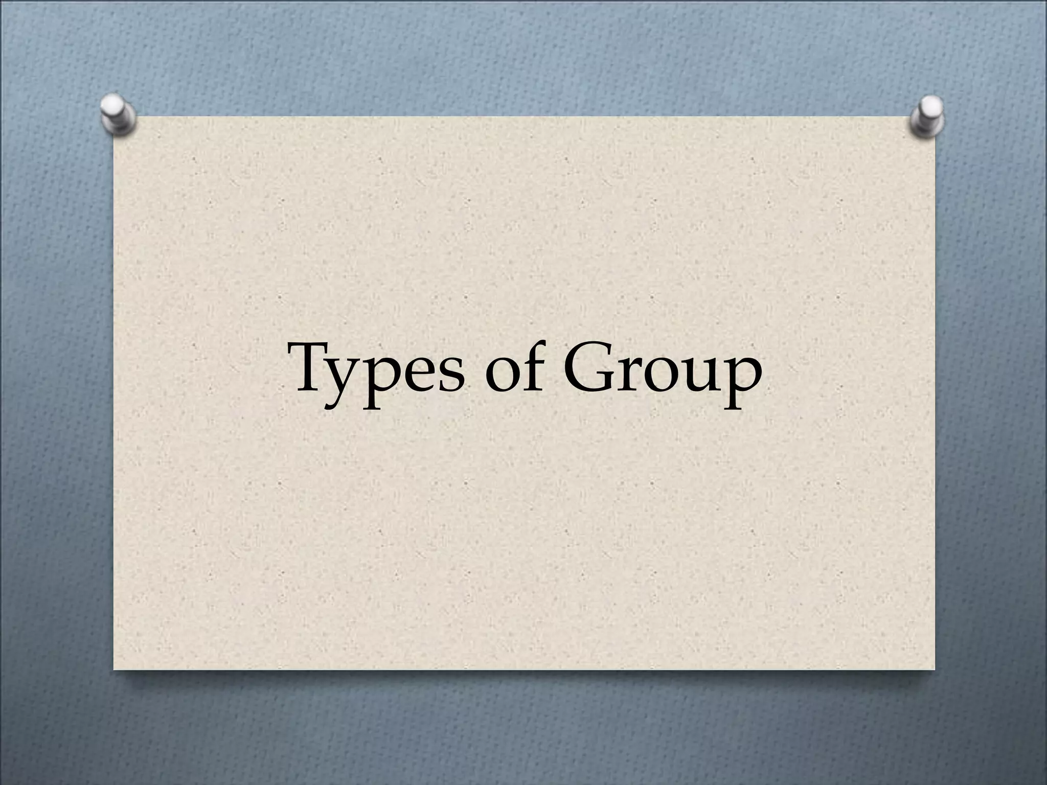 Types of groups | PDF