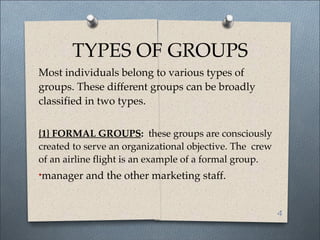 Types of groups | PDF