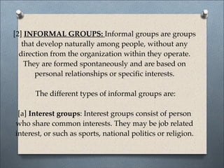Types of groups | PDF
