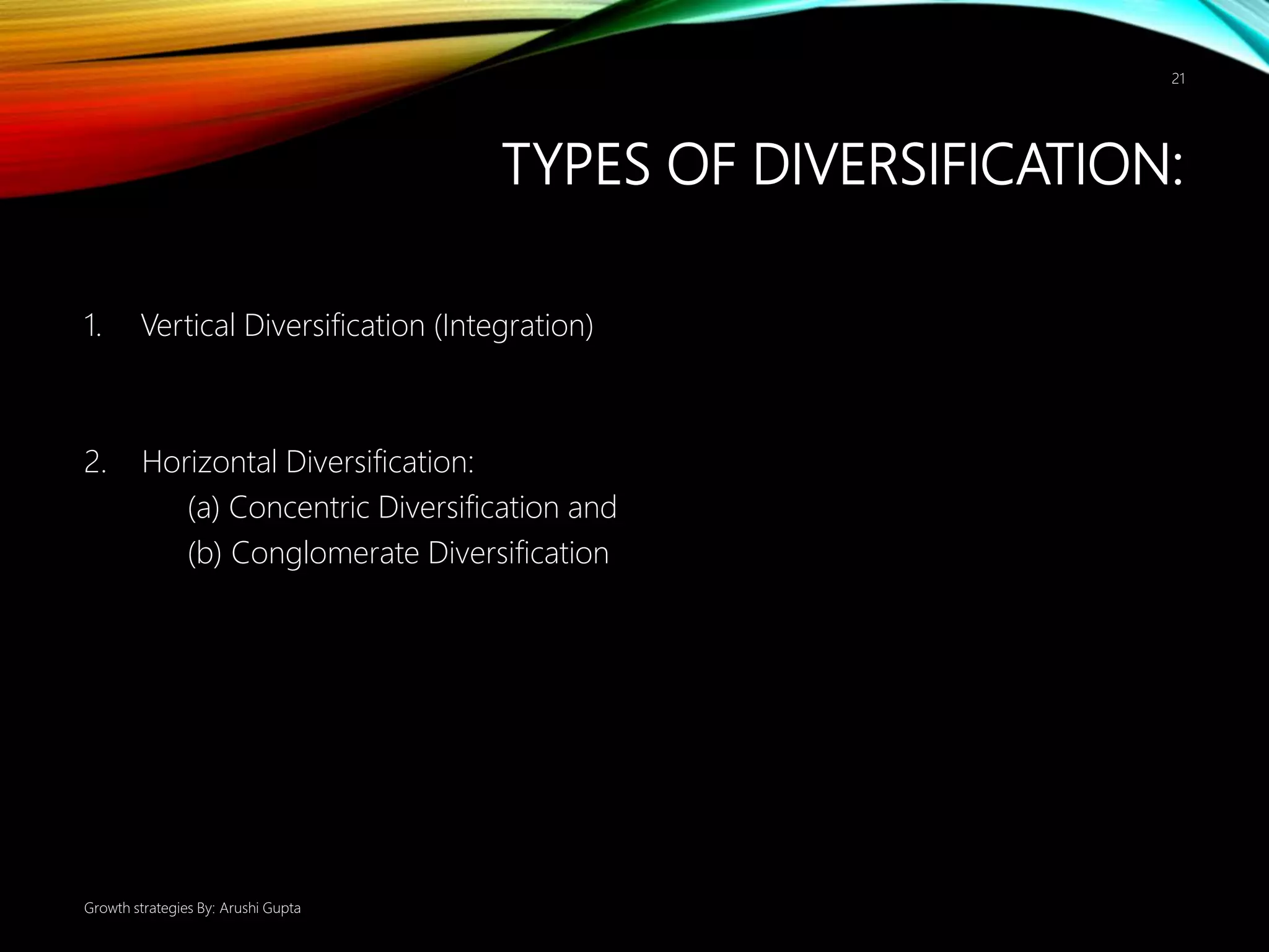 Types of growth strategies | PPTX