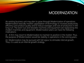 Types of growth strategies | PPTX