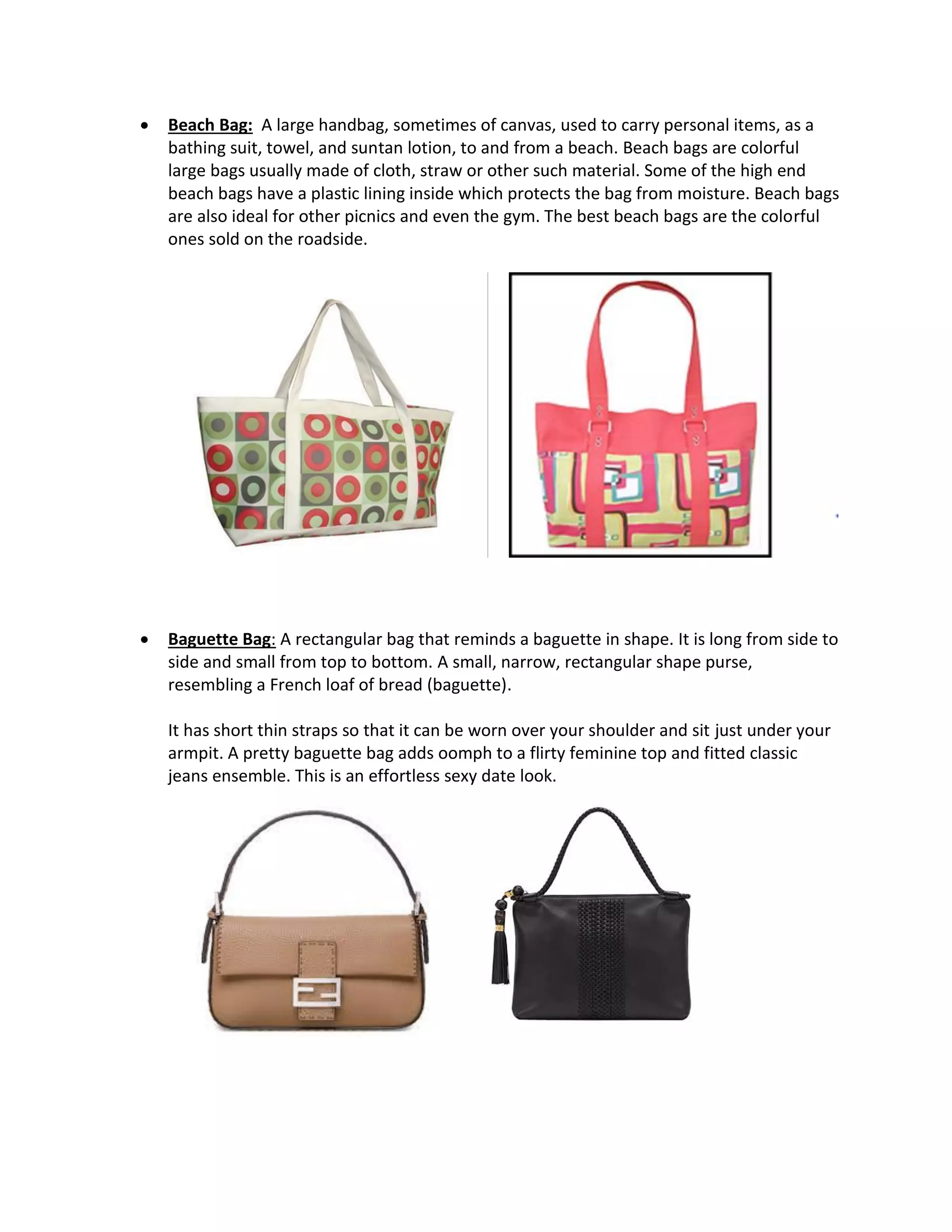 List of all the types of Leather Bags..!! | PDF