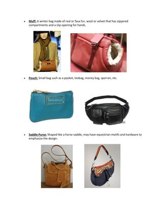List of all the types of Leather Bags..!! | PDF