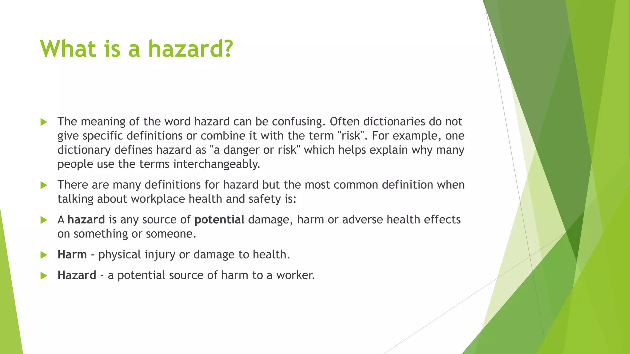 Types of hazards | PPTX