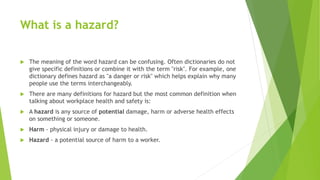 Types of hazards | PPTX