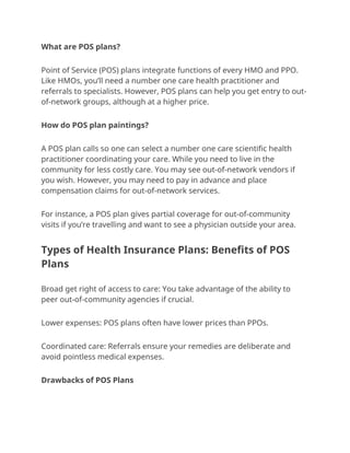 Types of Health Insurance Plans (HMO, PPO, EPO, POS).docx