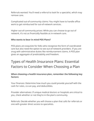 Types of Health Insurance Plans (HMO, PPO, EPO, POS).docx