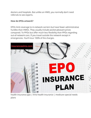 Types of Health Insurance Plans (HMO, PPO, EPO, POS).docx