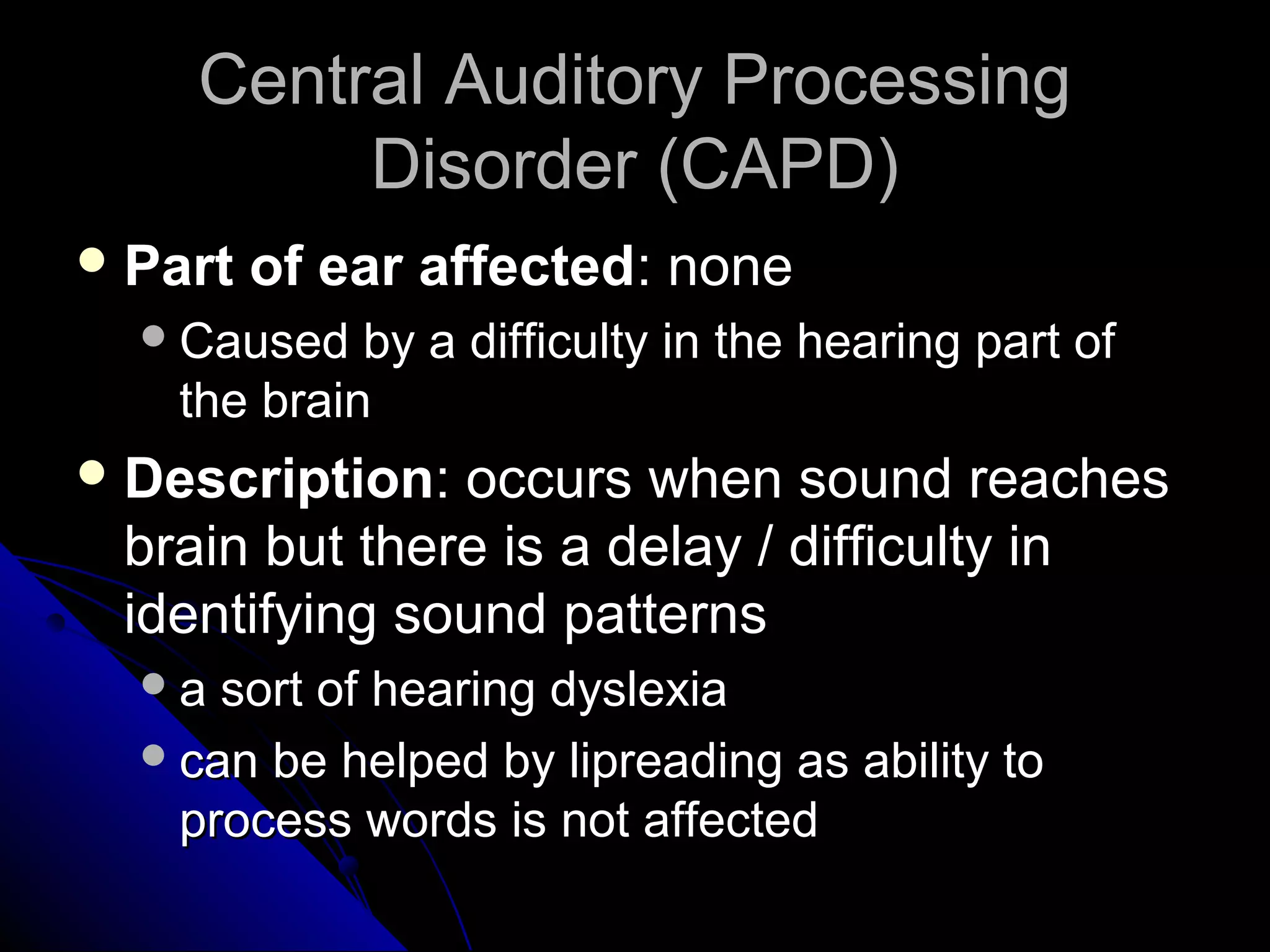 Types of hearing loss | PPT