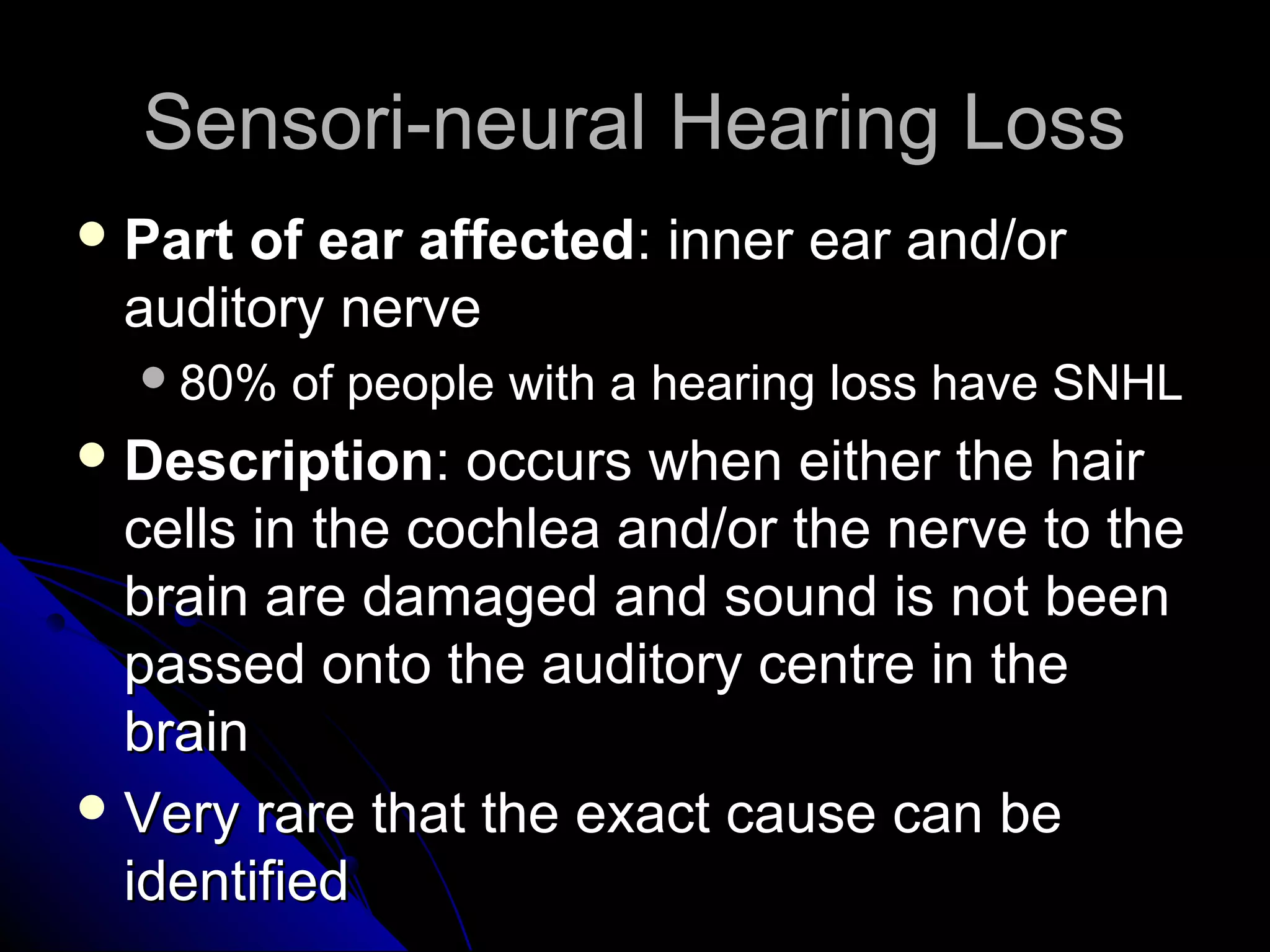Types of hearing loss | PPT