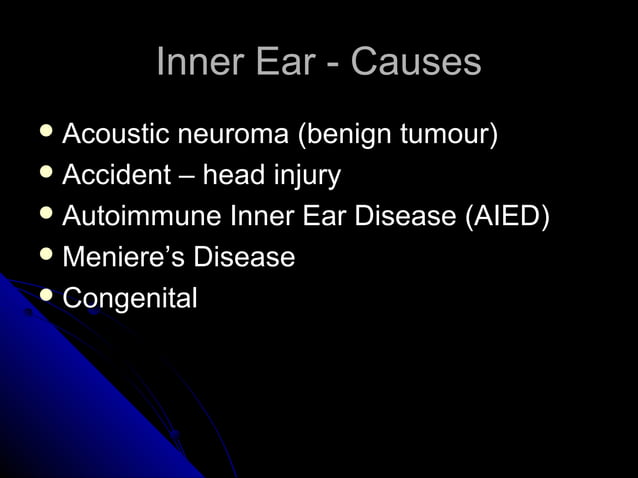 Types of hearing loss | PPT | Ear, Nose and Throat Conditions ...