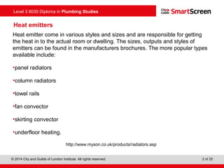 Types of heat emitters used in underfloor heating systems | PPT