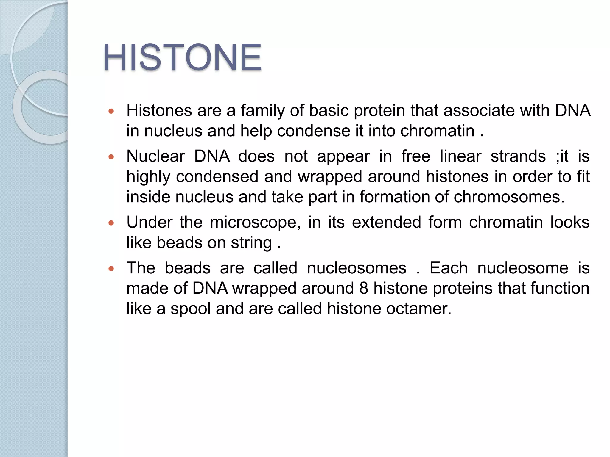 Types of histones, histone modifications and their effects | PPTX