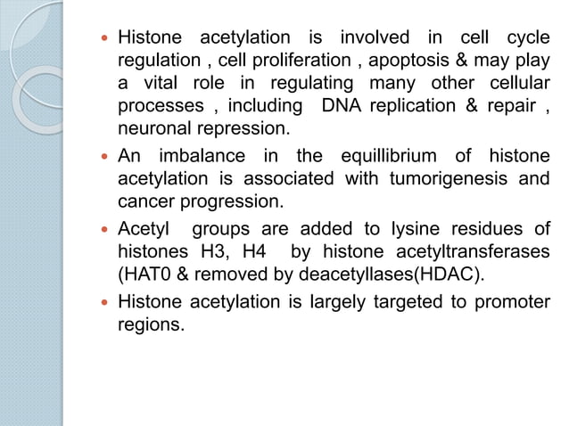 Types of histones, histone modifications and their effects | PPT