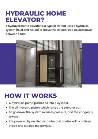 Types of Home Elevators- Techno Elevator | PDF