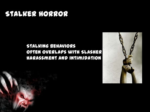 Types of horror | PPSX | Horror | Genres