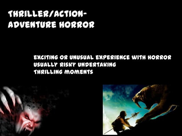 Types of horror | PPSX | Horror | Genres