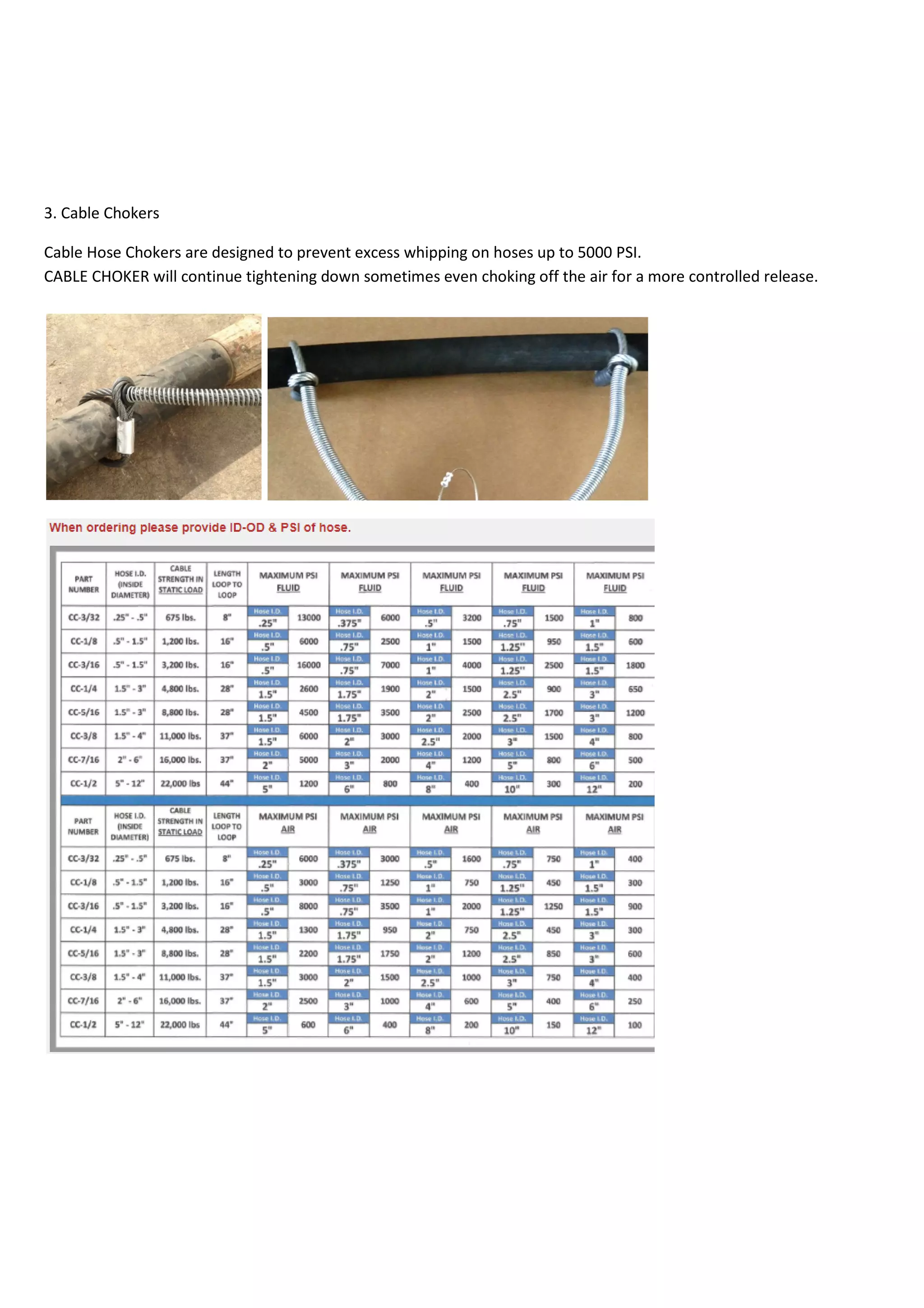 Types of hose restraint safety | PDF