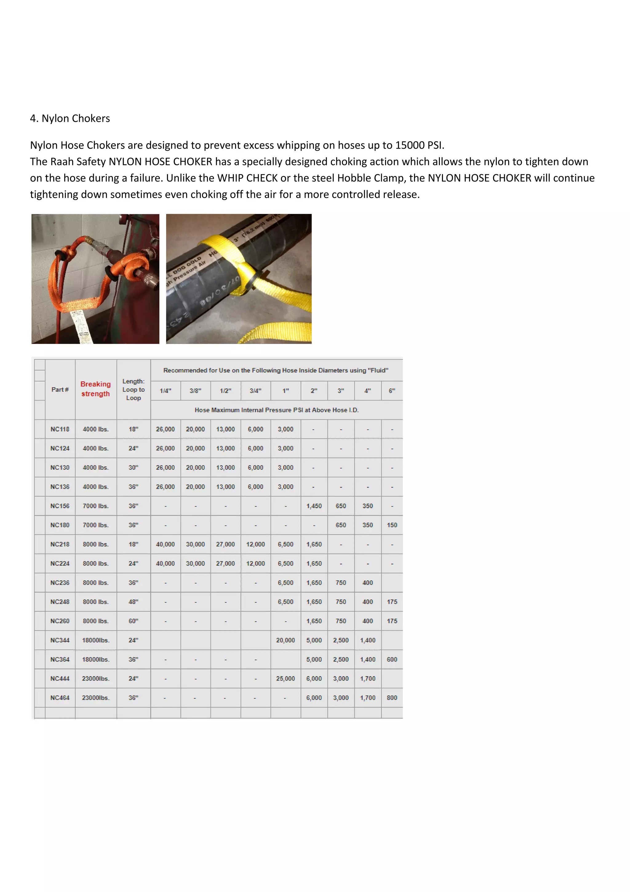 Types of hose restraint safety | PDF